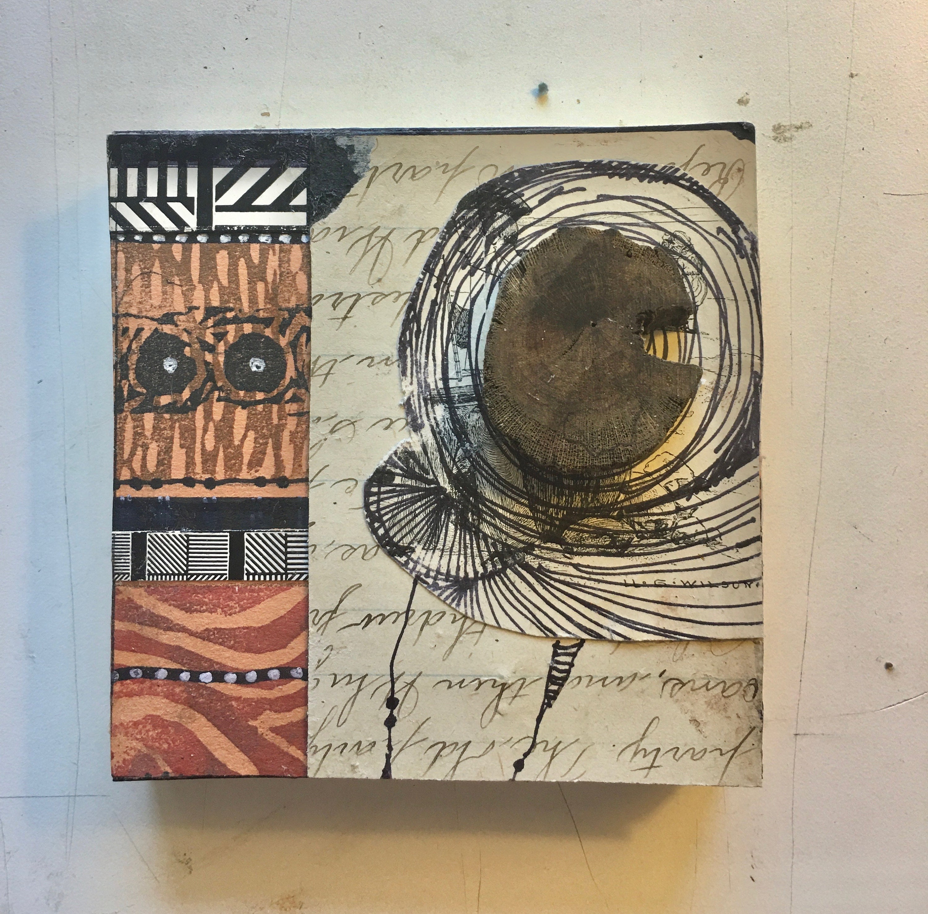 Nine Piece Collage Grid, Mixed Media - Etsy