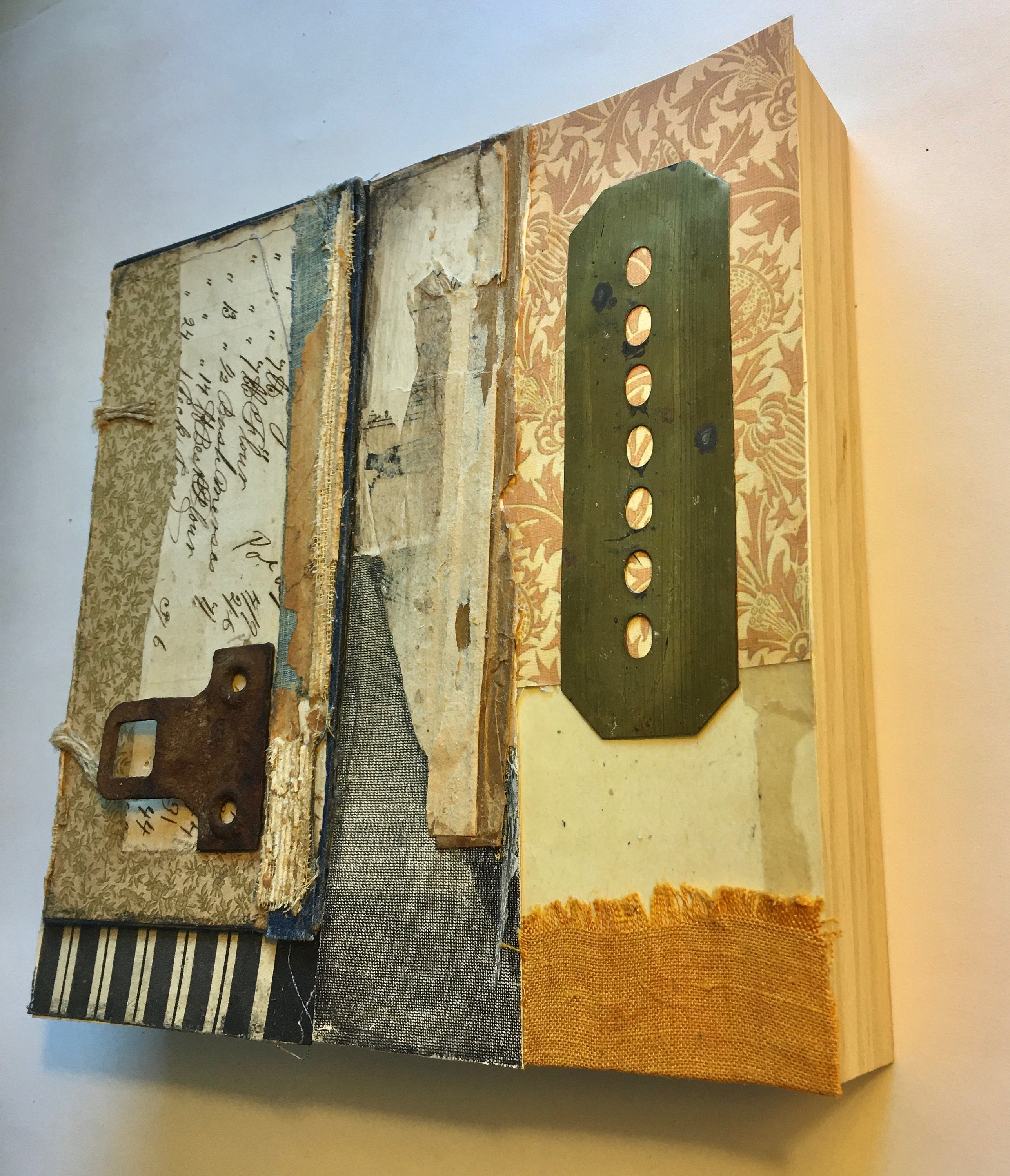 Classic Vintage Style Collage With Texture and 3 D Elements, Earth ...