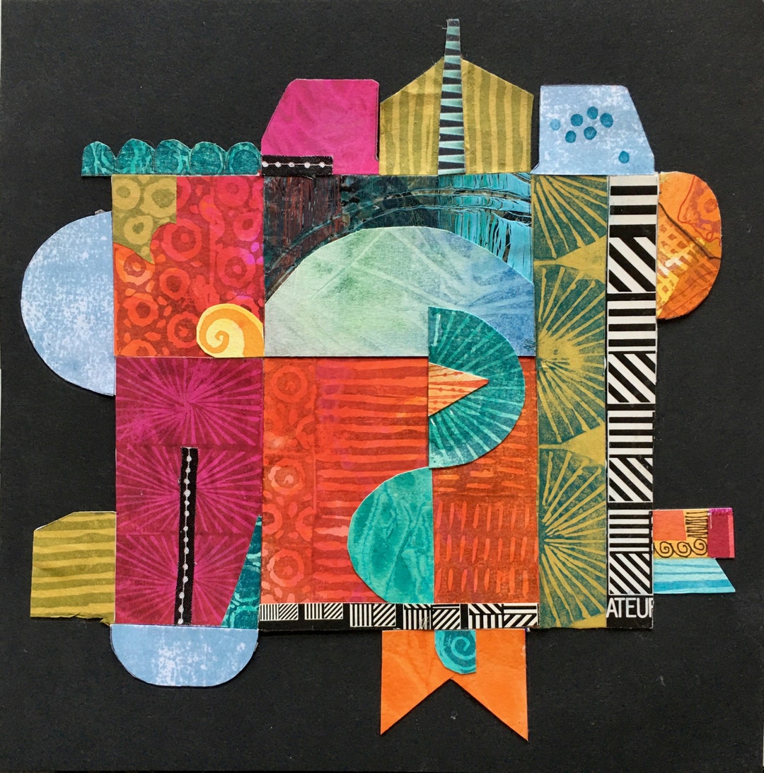 On SALE, "confetti House" Collage W/free Shipping - Etsy