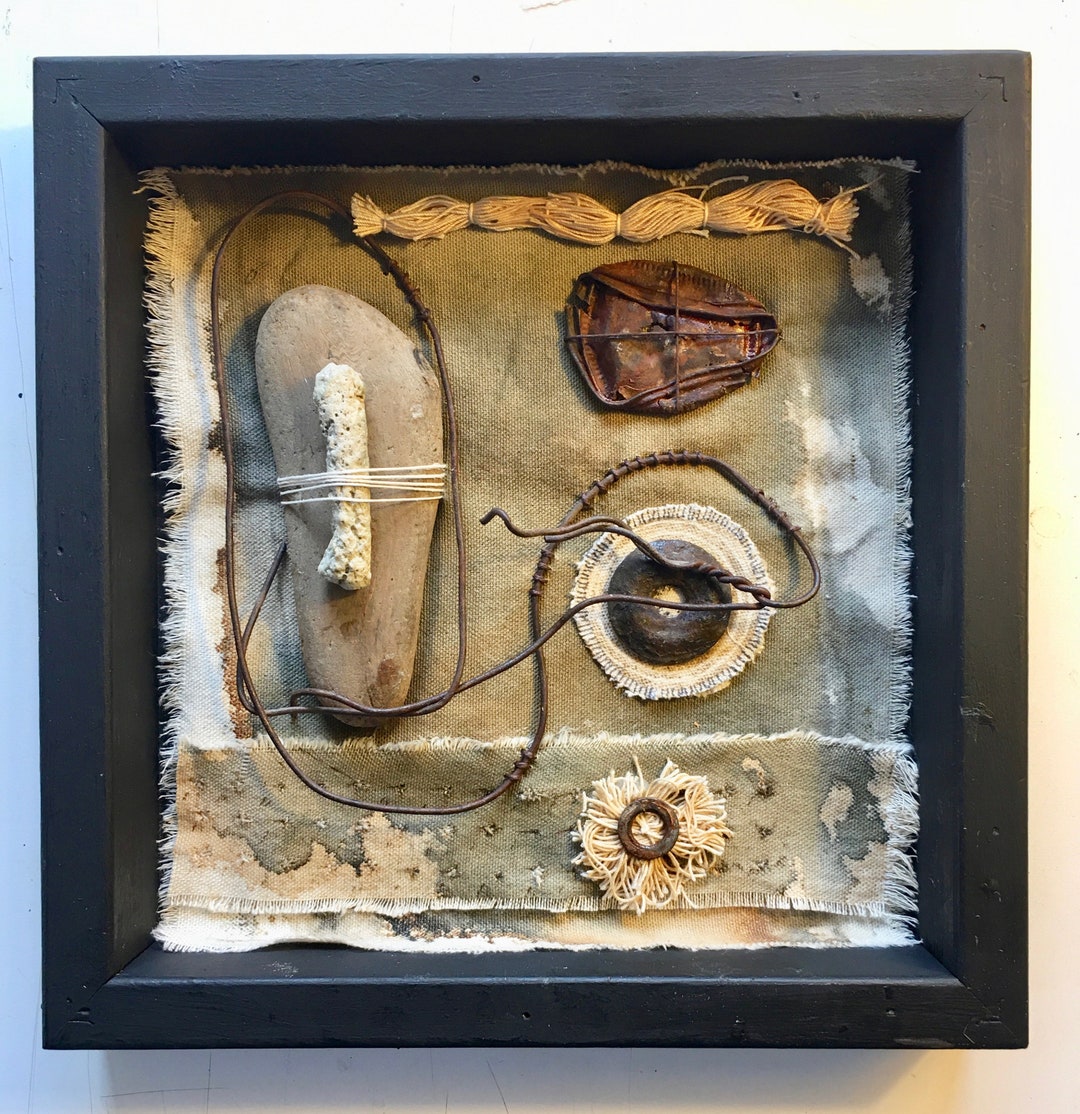 Modern, Earthy Box Art, Abstract Wall Decor - Etsy