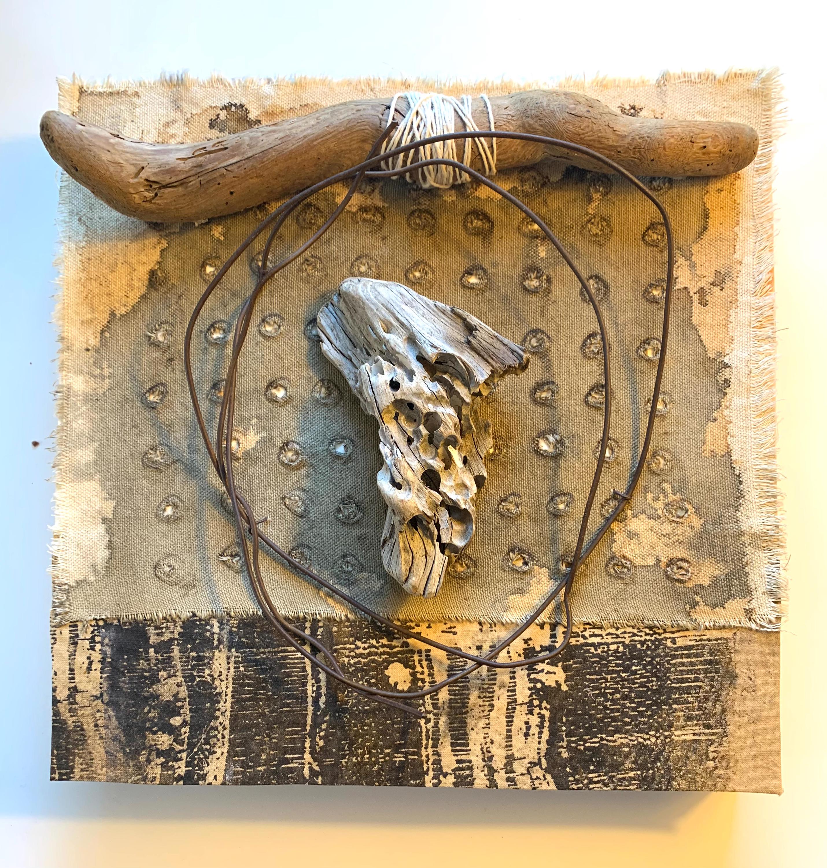 Earthy, Textural 3D Collage With Natural Materials, With a Modern ...