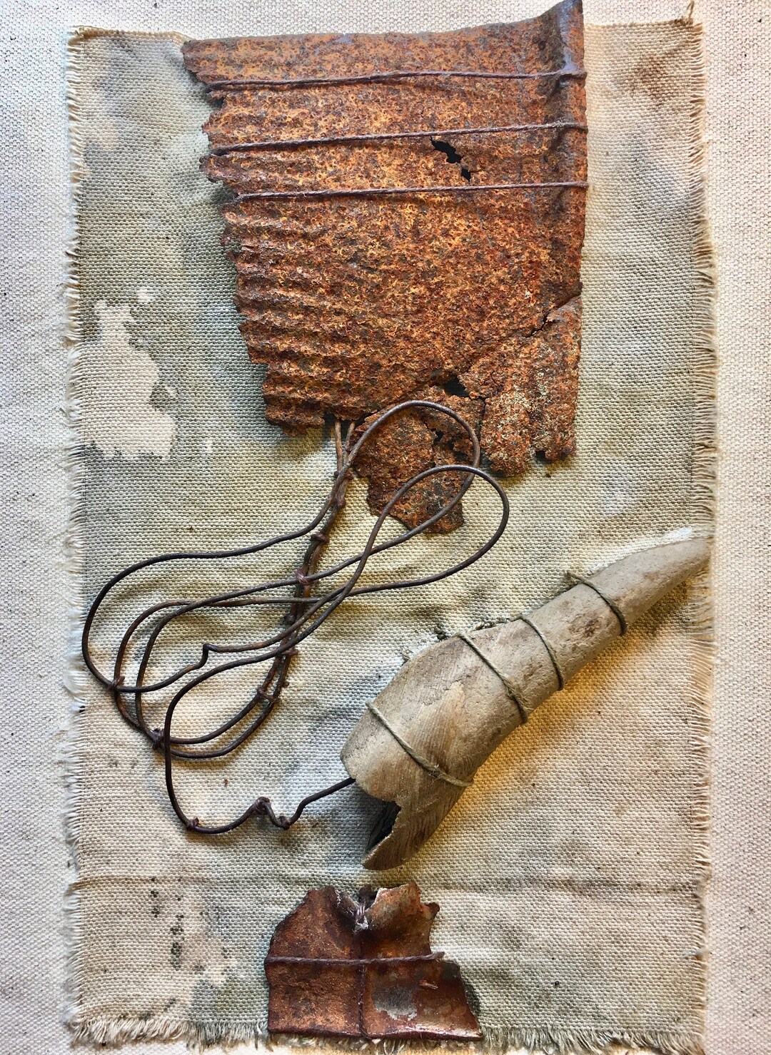 Organic, Rustic Collage Shaman Series Mixed Media - Etsy