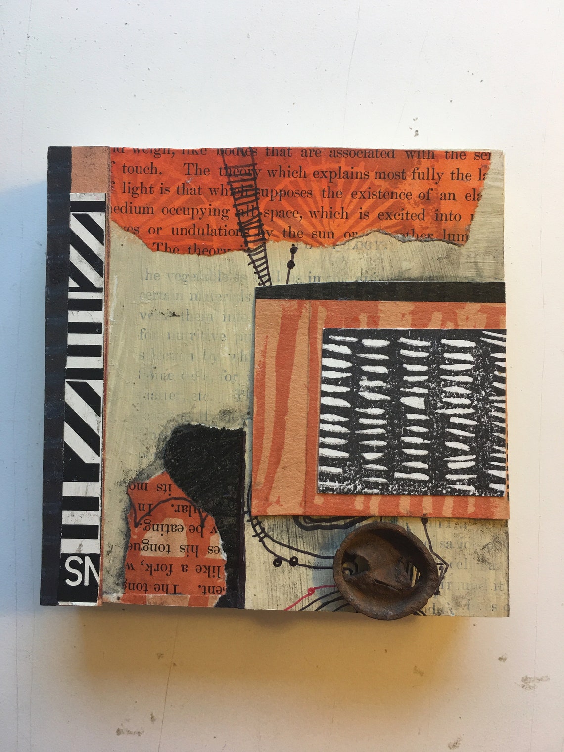 Nine Piece Collage Grid, Mixed Media - Etsy
