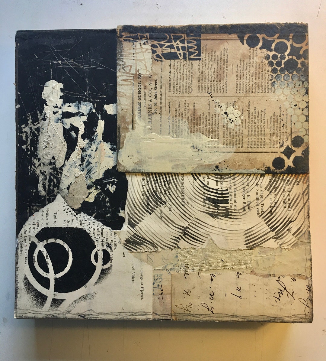 Elegant Collage in Black and White, Relaxed Rustic Style, With Calm ...