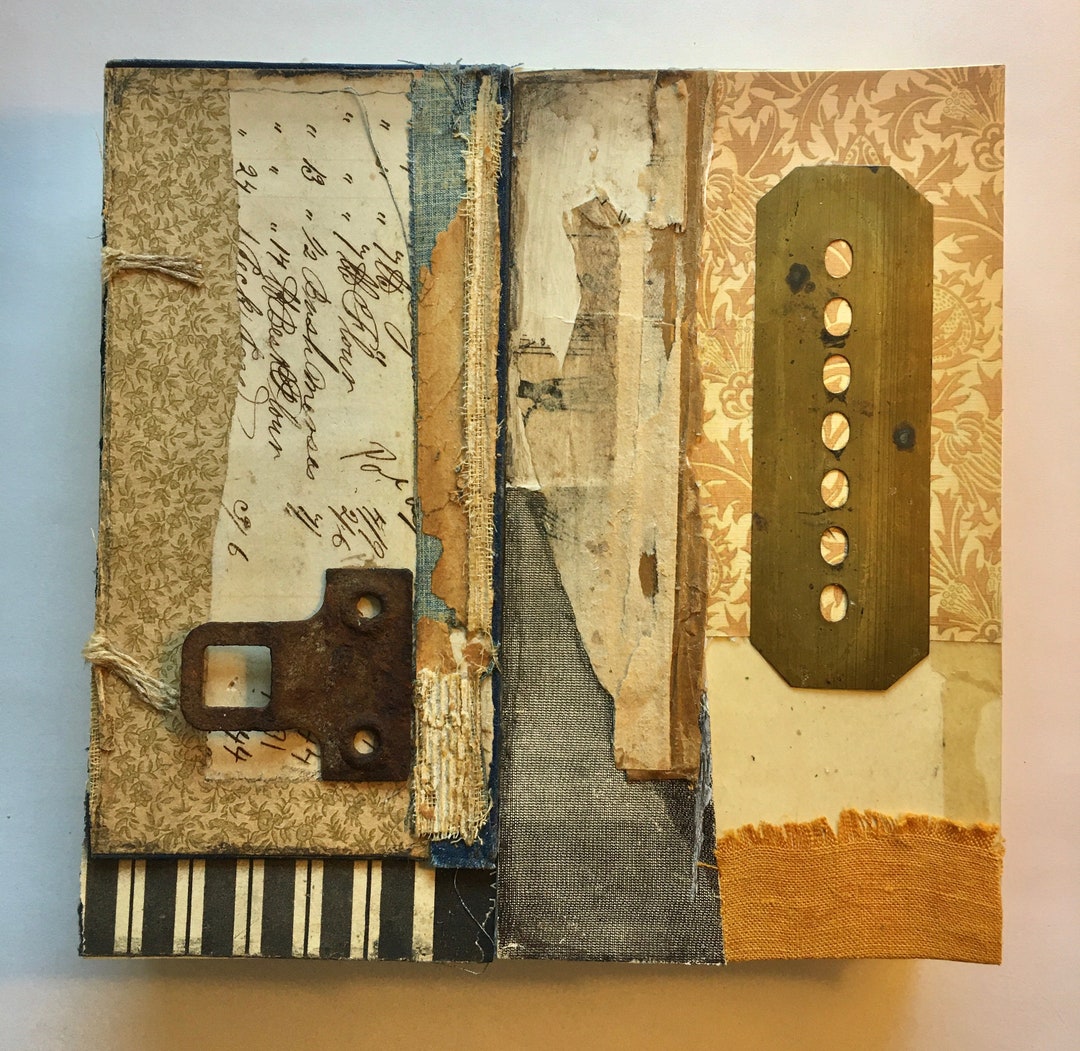 Classic Vintage Style Collage With Texture and 3 D Elements, Earth ...