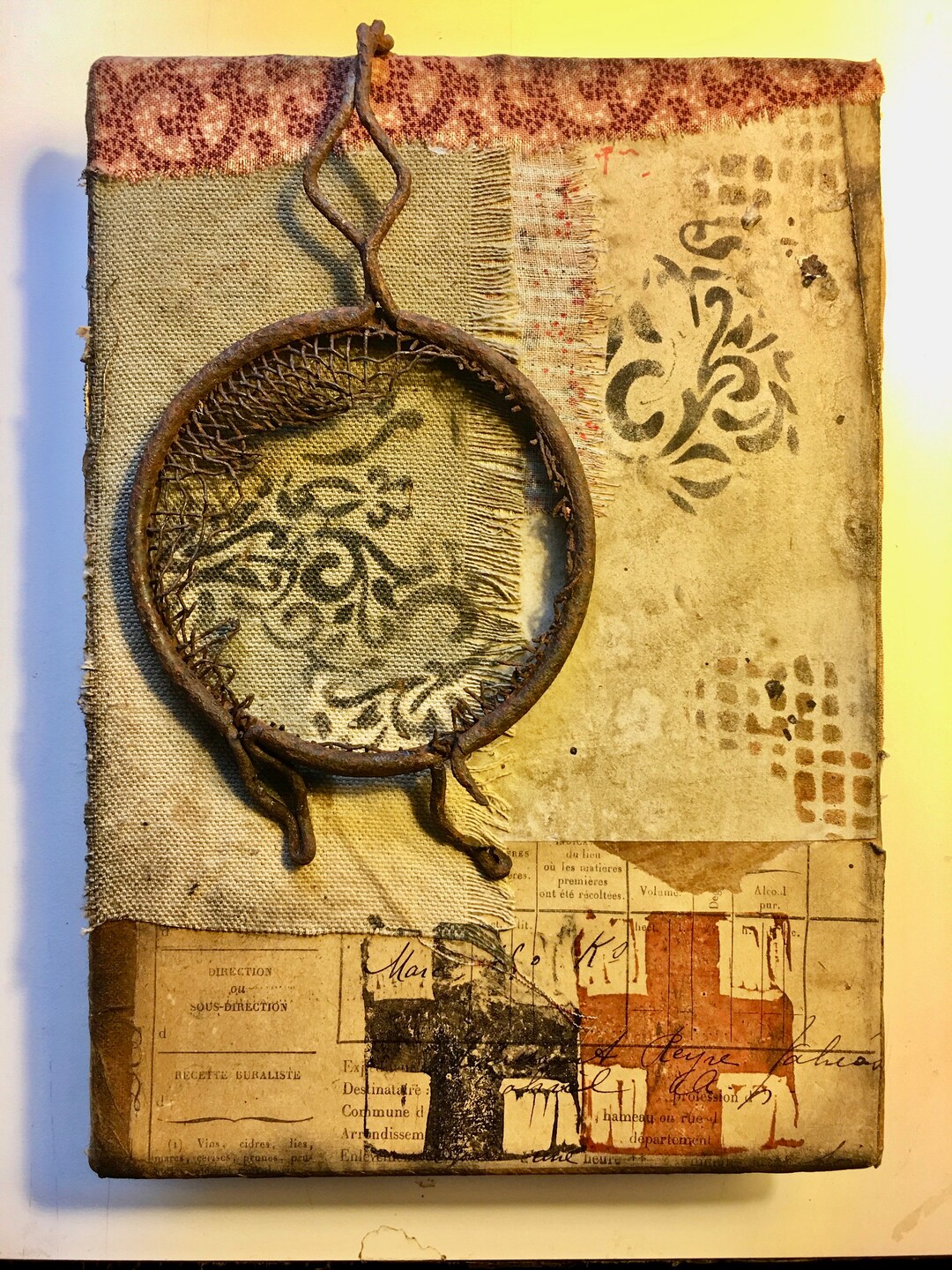 Mixed Media Collage, With Cruciforms, Organic Modern Style - Etsy