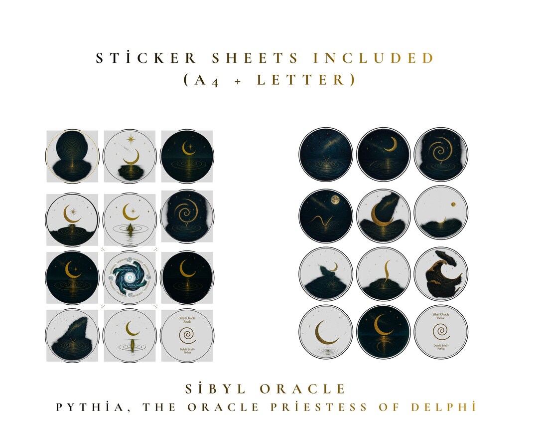 Sibyl Pythia — Oracle Stickers (digital PNG) - Etsy
