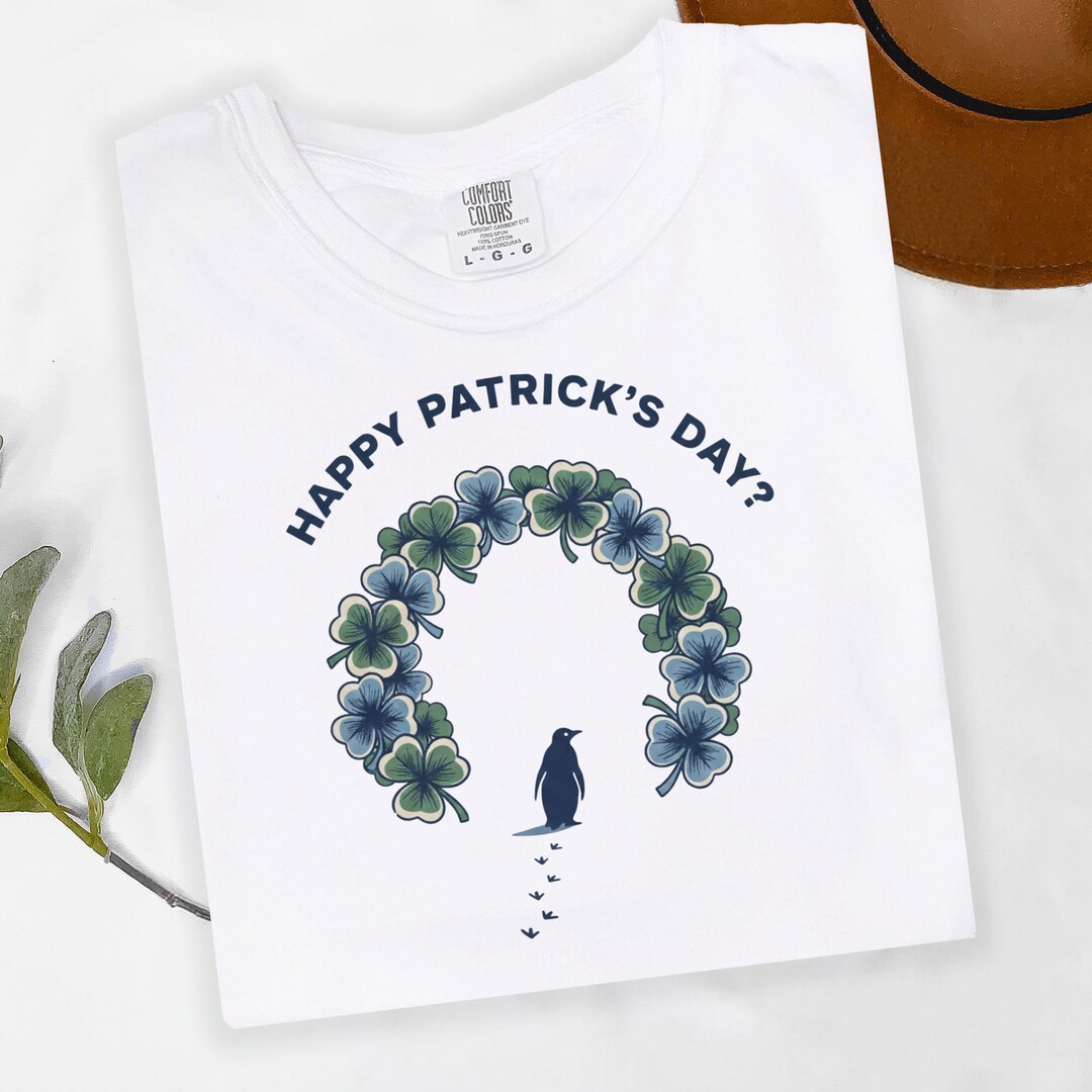 Happy St Patricks Day Penguin Shirt - Etsy