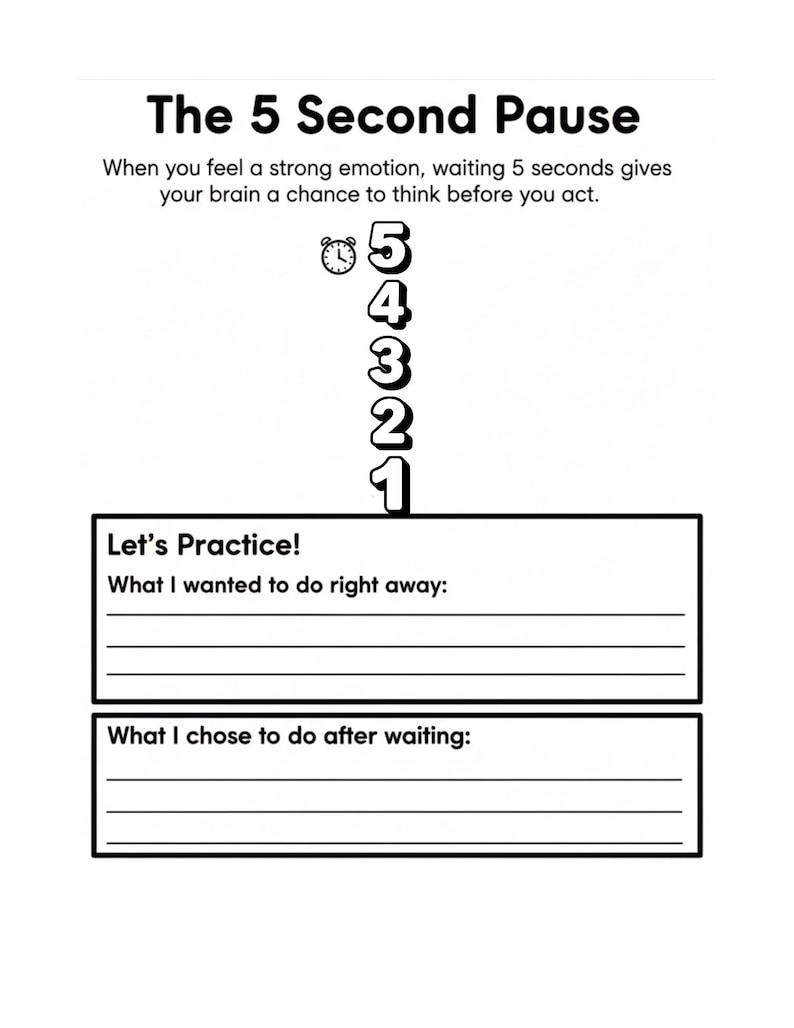 ADHD Anger Management Workbook for Kids | Emotional Regulation, Impulse ...