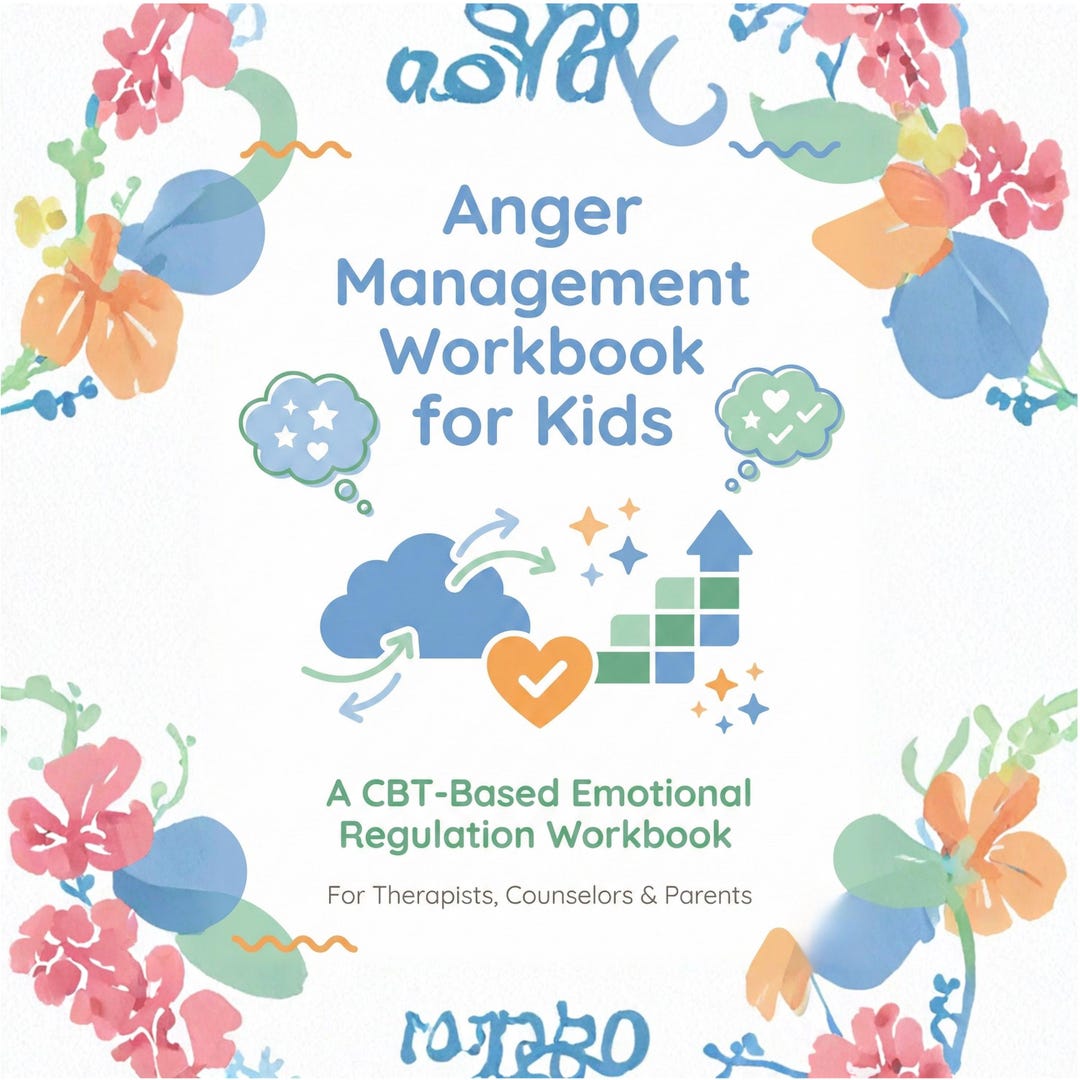 Anger Management Workbook for Kids | CBT, Emotional Regulation (25 Page ...