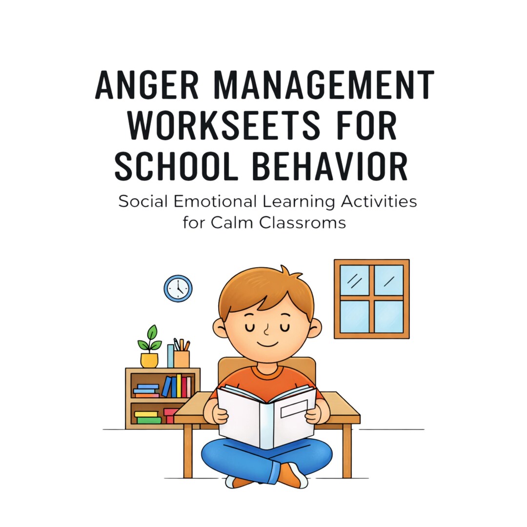 Anger Management Worksheets | Kids' Behavior, SEL Activities (PDF ...