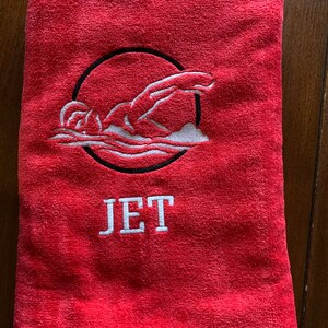 Swim Team Beach Towels, Personalized Water Sports Towels, Water Polo ...