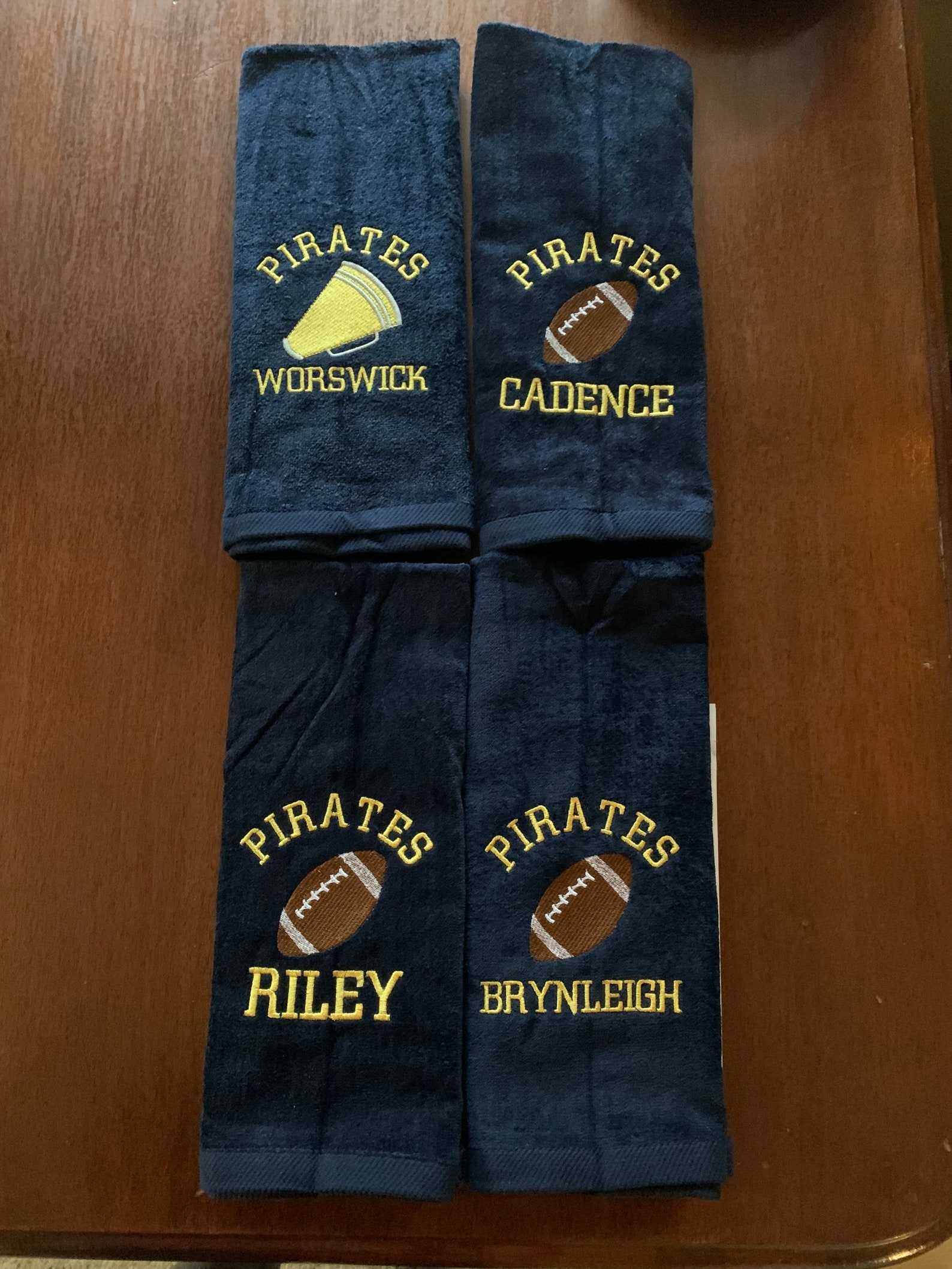 Personalized Football Towels Team Towels One Towel Free | Etsy