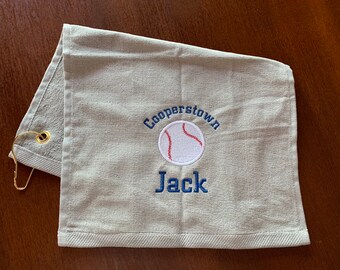 Personalized Baseball Towel or Softball Towel Team Gift | Etsy
