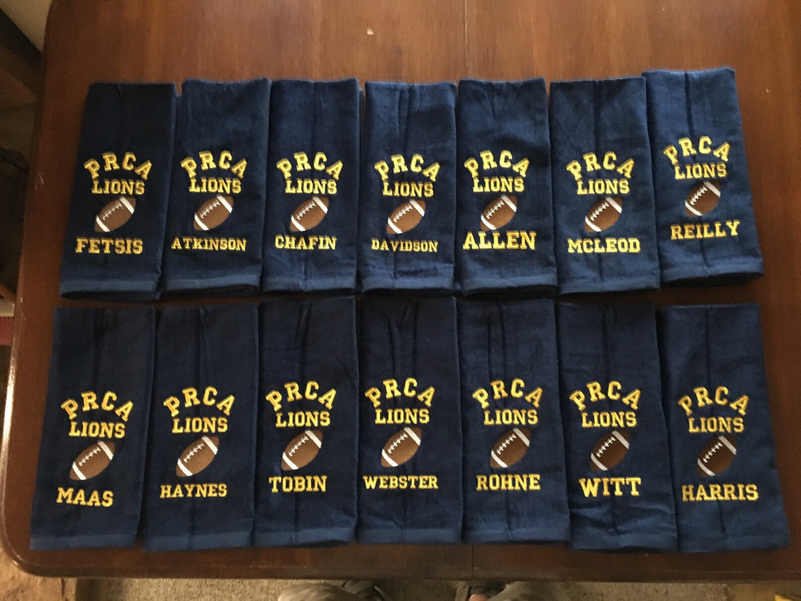 Personalized Football Towel Sport Towel Football Gift Man | Etsy