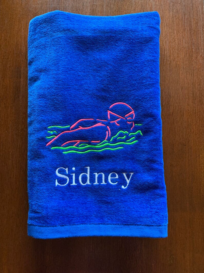 Personalized Swim team towels with personalized embroidery | Etsy