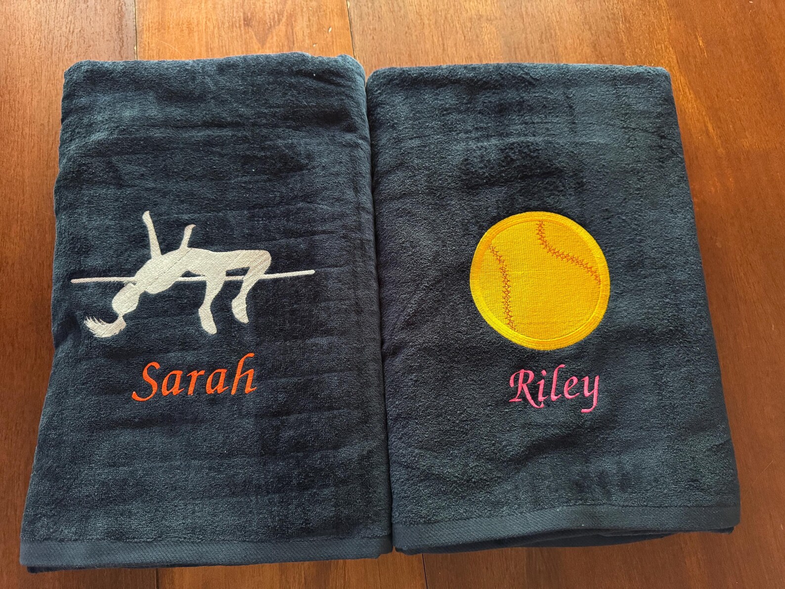 Personalized Track and Field Towel, Running Towels, Embroidered Towel ...