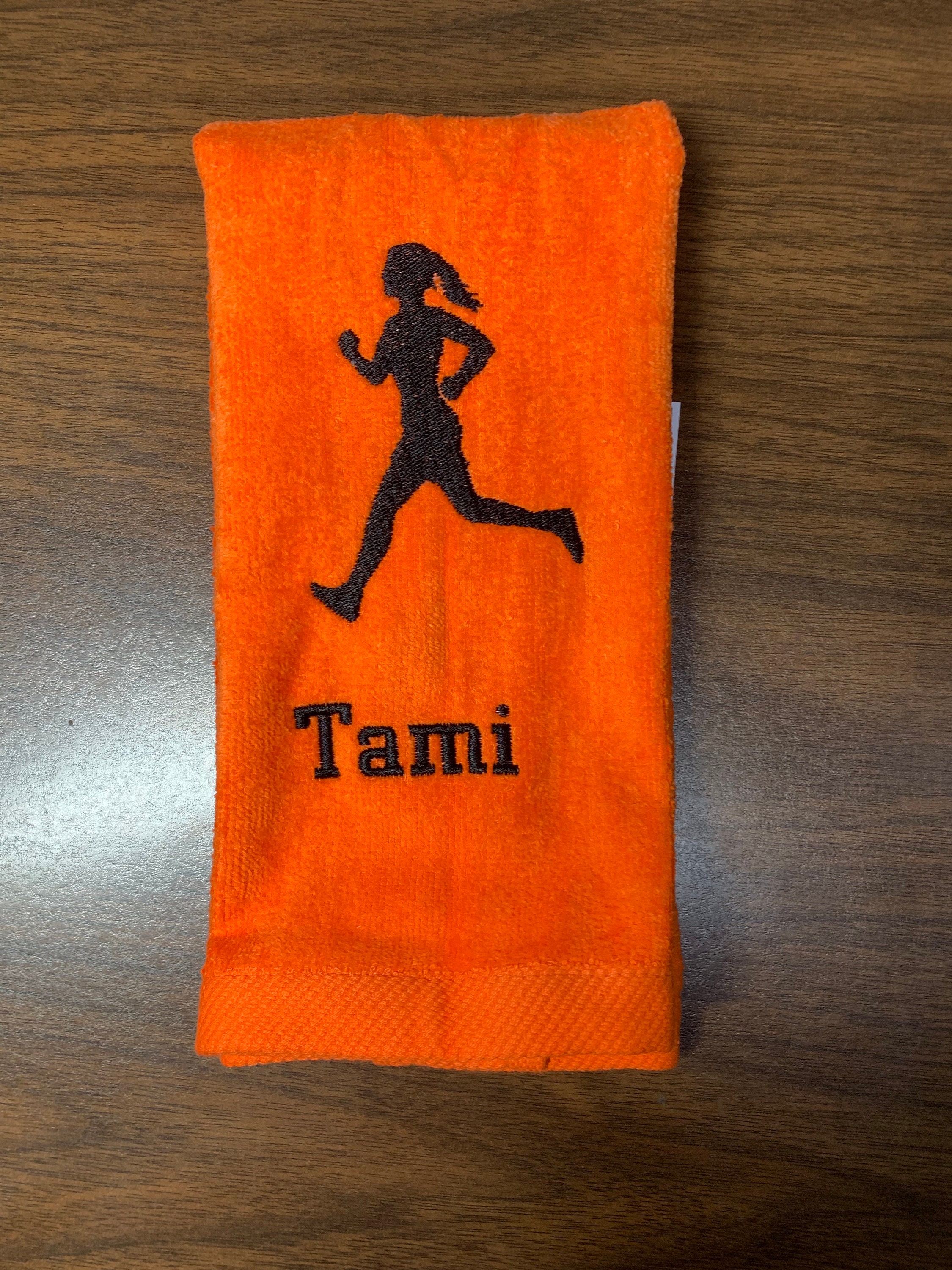 Personalized Track and Field Towel, Running Towels, Embroidered Towel ...