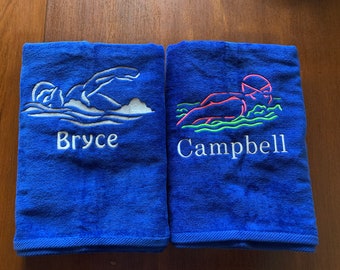 Swim Team Towels | Etsy