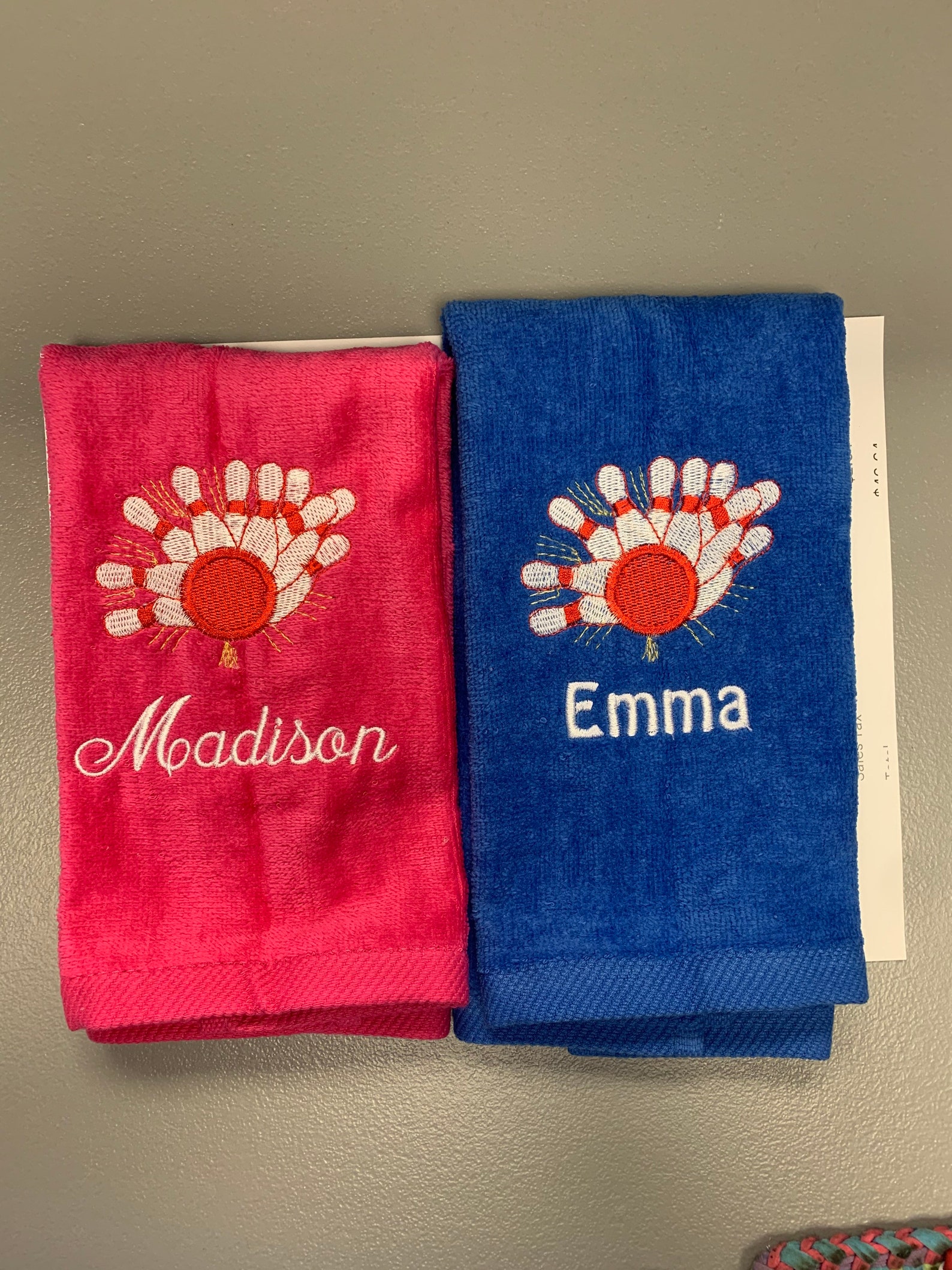 Personalized Bowling Towels Personalized Free Fast - Etsy
