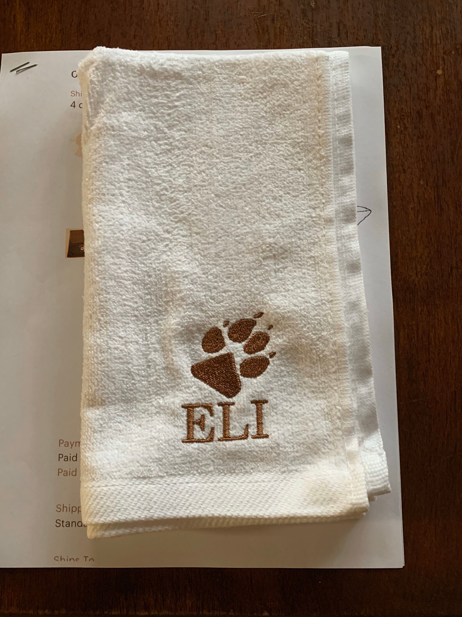 Personalized Dog Towel With Custom Embroidery by Lindakayscreations ...