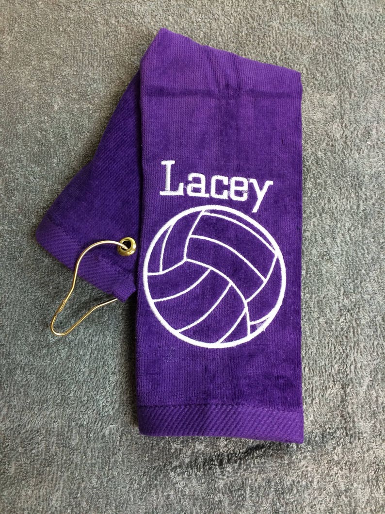 Personalized Volleyball Towel Personalized Towel Embroidered - Etsy