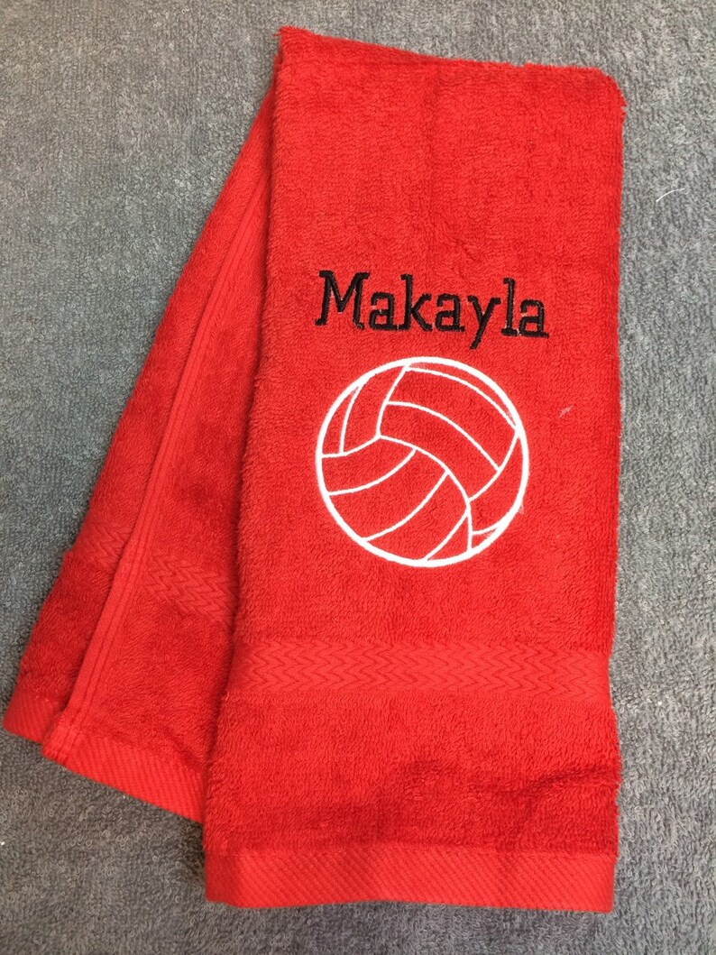 Personalized Volleyball Towel Fast Turn Around Great Seller - Etsy