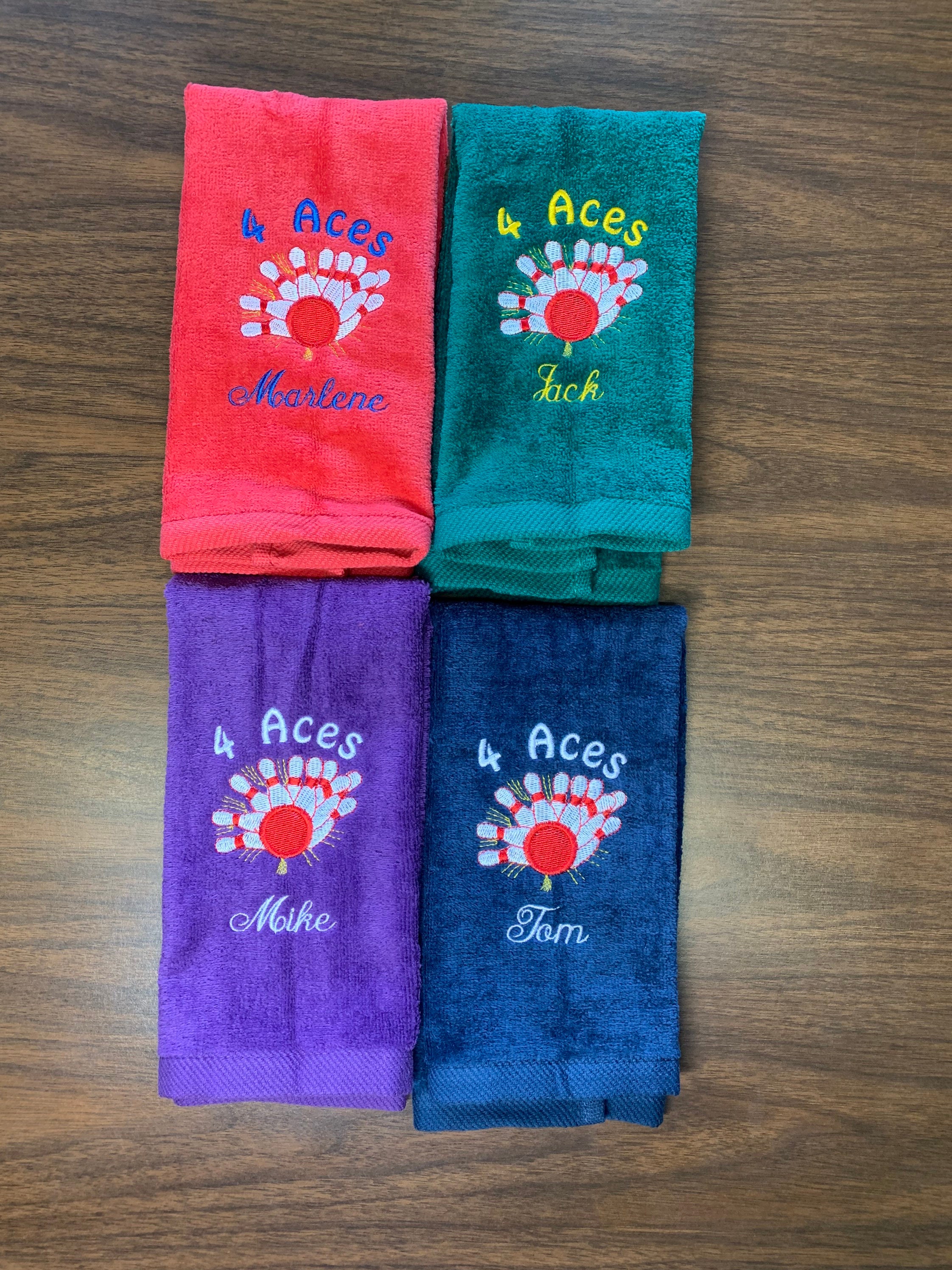 Custom Personalized Bowling Towels Embroidered Towels - Etsy UK