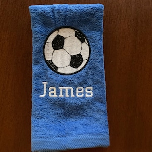 Personalized Soccer Towels, Custom Embroidery, Soccer Team Gift, Soccer ...