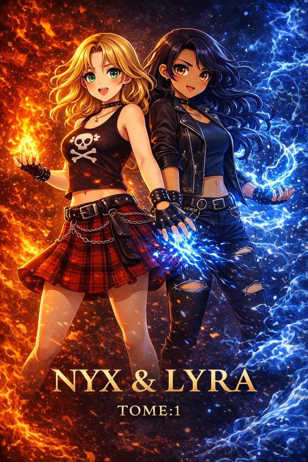 Chibi Sticker Pack – Nyx and Lyra | Digital Illustrations | Fantasy ...