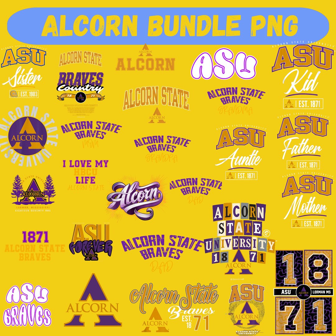 Alcorn State University (HBCU) SVG Bundle – PNG & SVG Files Digital ...