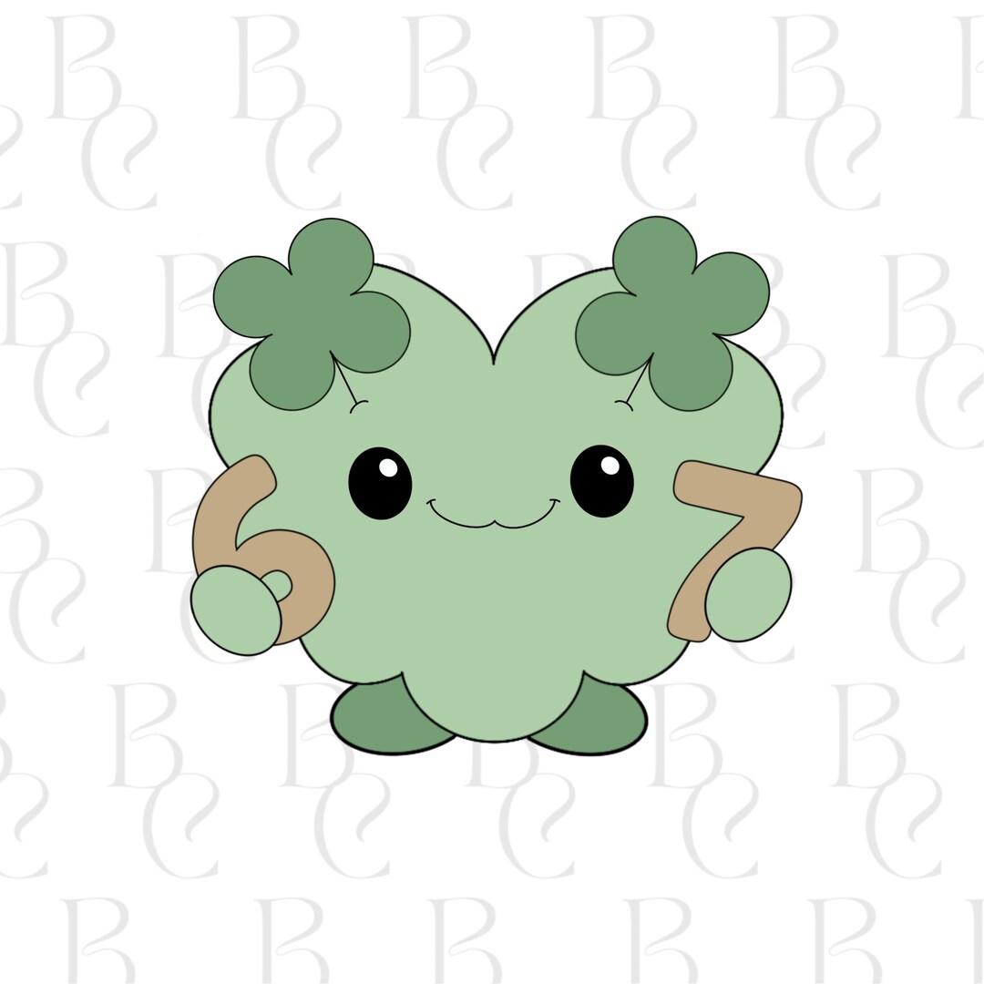 6-7 Clover Heart Monster Cookie Cutter - Etsy