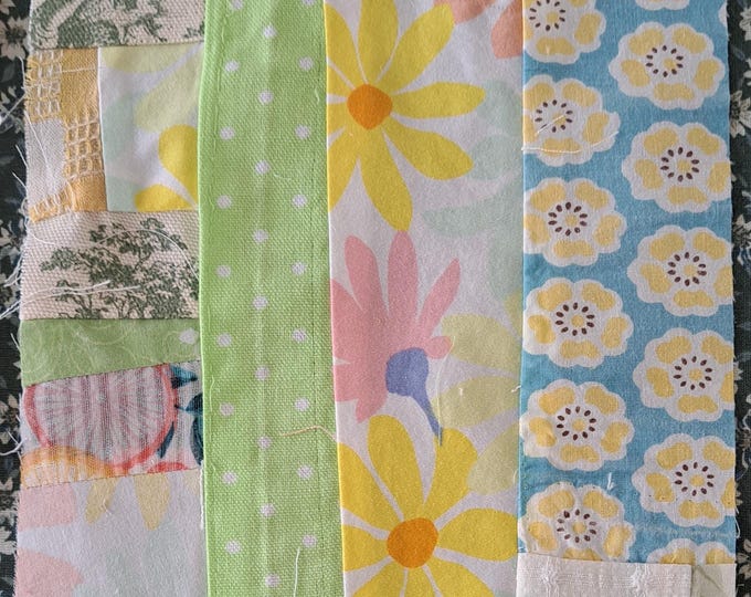 Scrappy Cotton Quilt Blocks: Sherbet Colors, 6.5" Unfinished Squares - Etsy