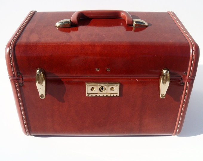 Vintage Brown Samsonite Train Case STYLE 4912 - Etsy