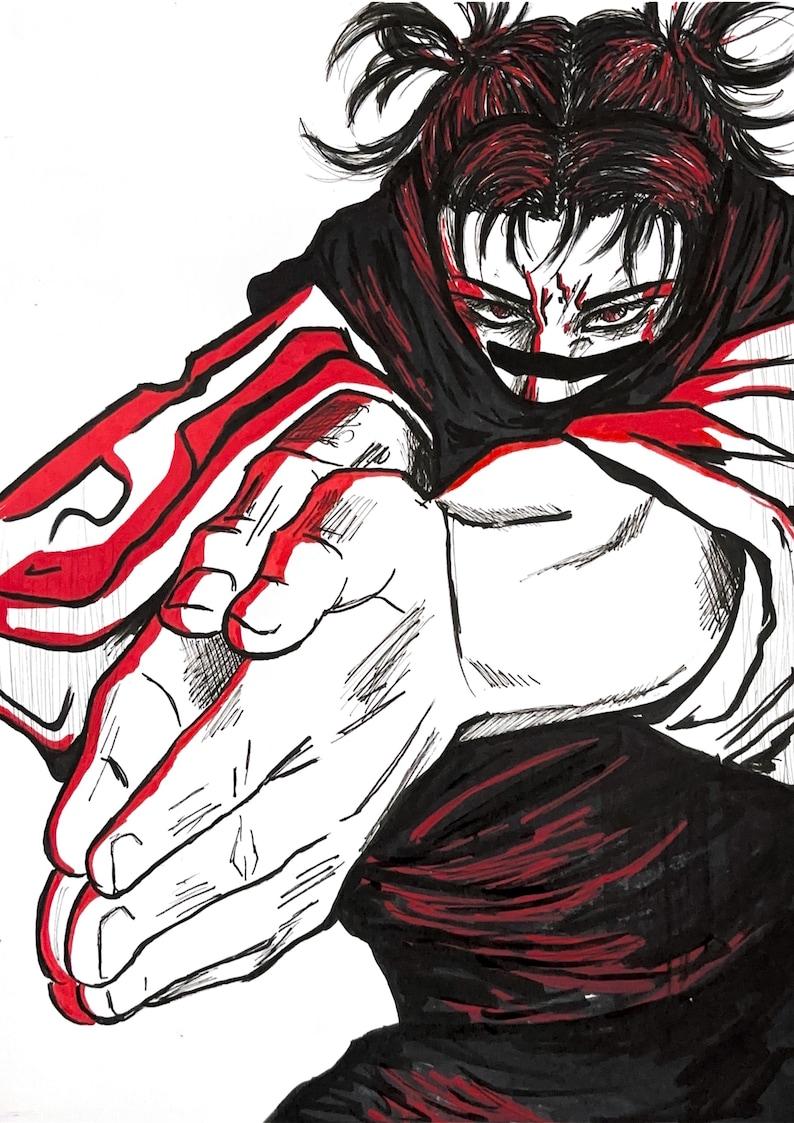 Choso Jujutsu Kaisen Printable, Art Digital Manga Anime, Illustration ...