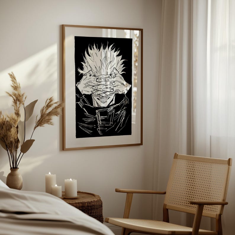 Gojo Satoru Digital Art | Illustration Anime Jujutsu Kaisen | Drawing ...