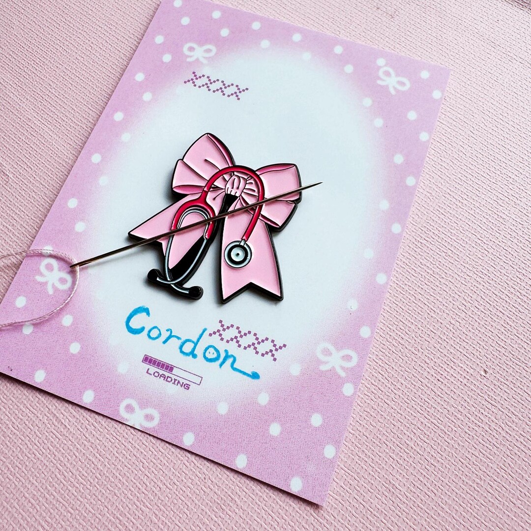Bow Needle Minder, Needle Mind, Cross Stitch, Embroidery, Needlepoint ...