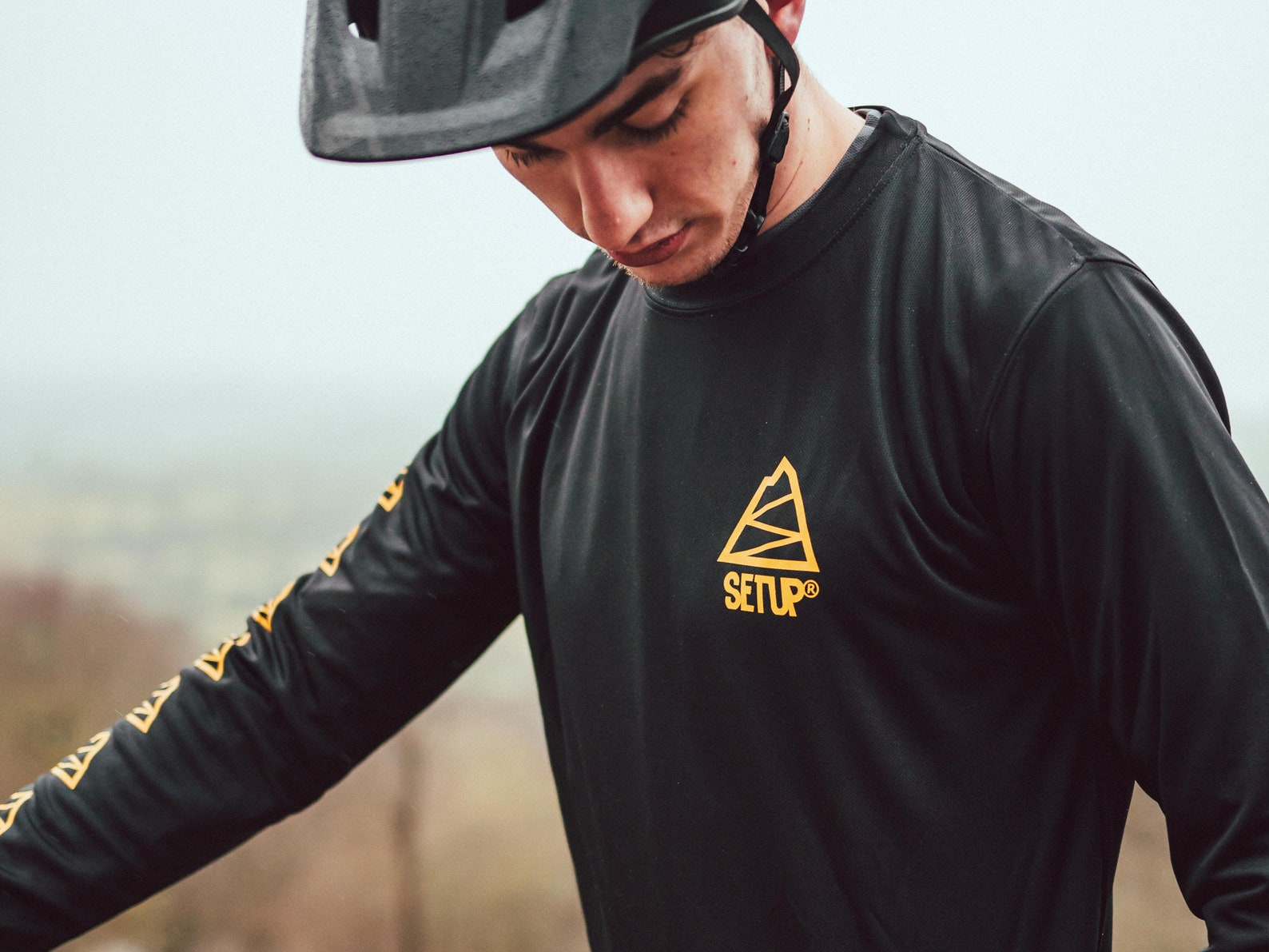 Setup MTN Stark MTB Fastdry Mens Mountain Bike Jersey in Black ...