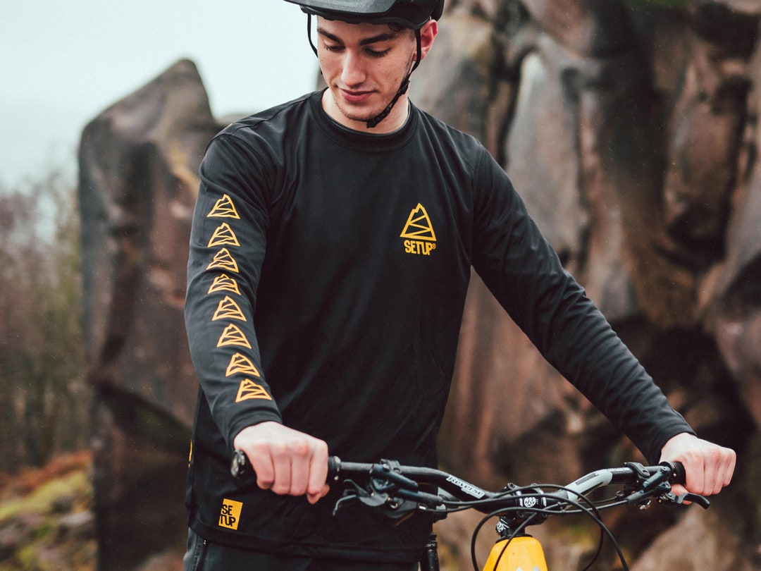 Setup MTN Stark MTB Fastdry Mens Mountain Bike Jersey in Black ...
