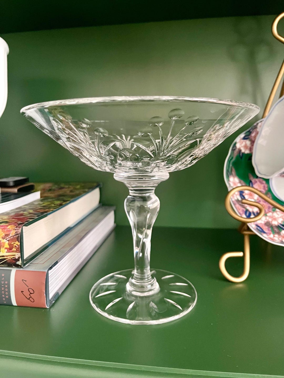 Rare Vintage Stuart England Crystal Darlington Compote Pedestal Bowl - Etsy