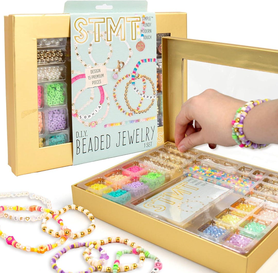 DIY Beaded Bracelet Kit – Makes 15 Jewelry Pieces - Etsy