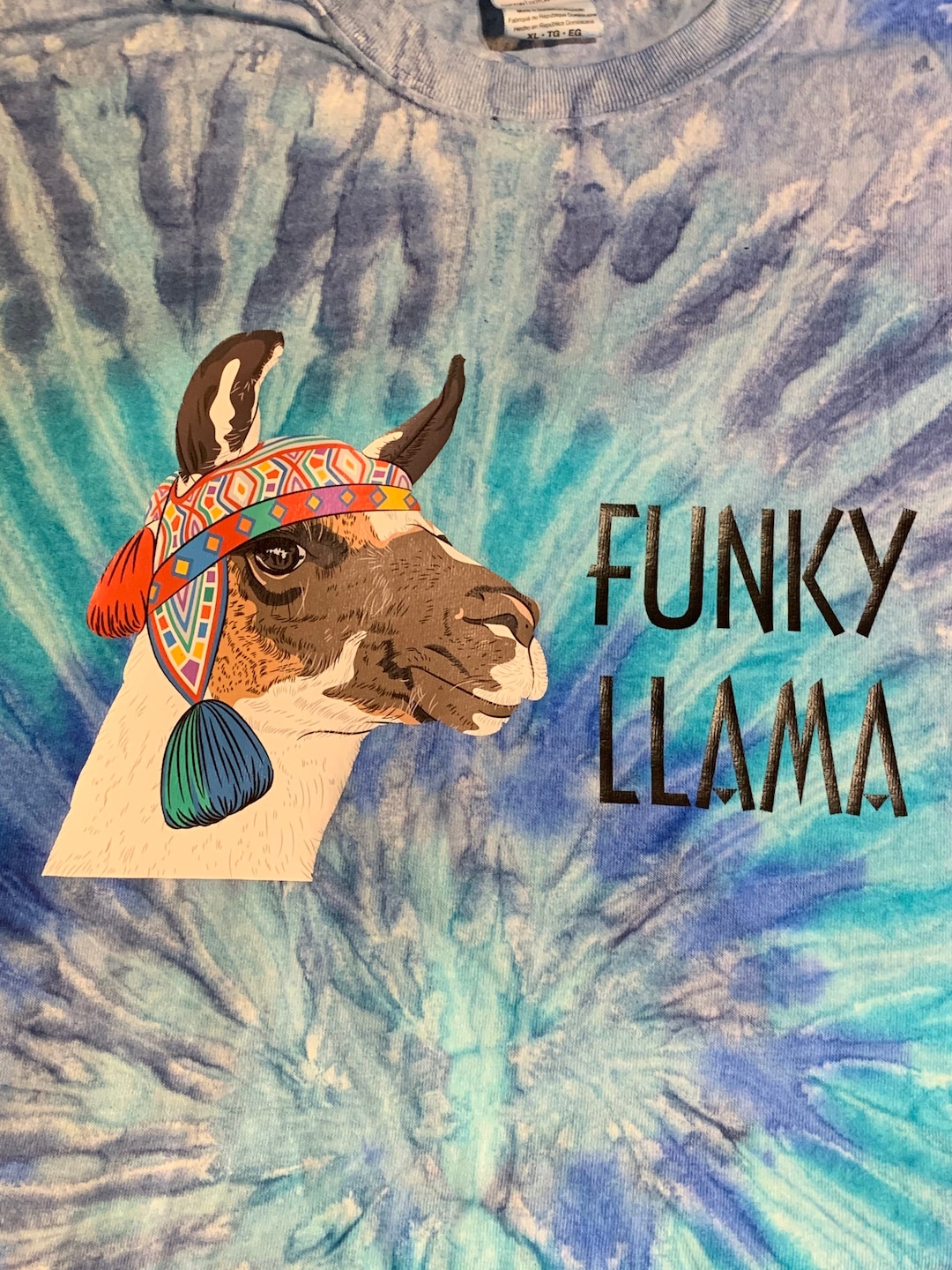 Phish "funky Llama" T-shirt, Tie Dye T-shirt, Youth T-shirt, Long ...