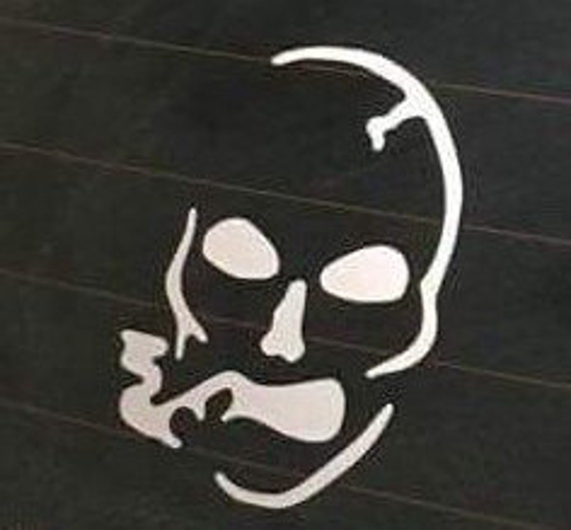Smoking Skull Vinyl Decal - Etsy