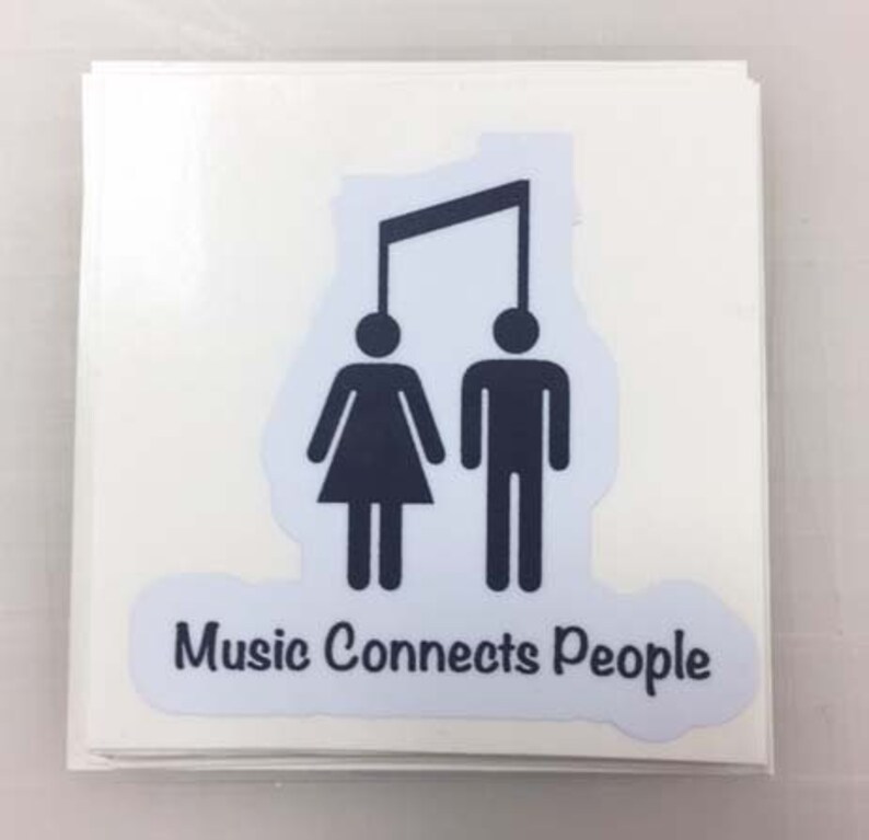 Music Connects People Sticker or Magnet - Etsy