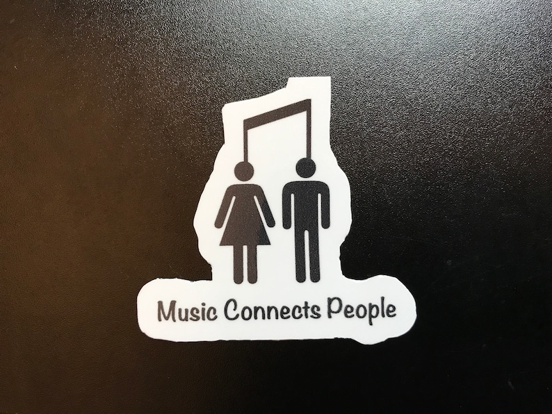 Music Connects People Sticker or Magnet - Etsy
