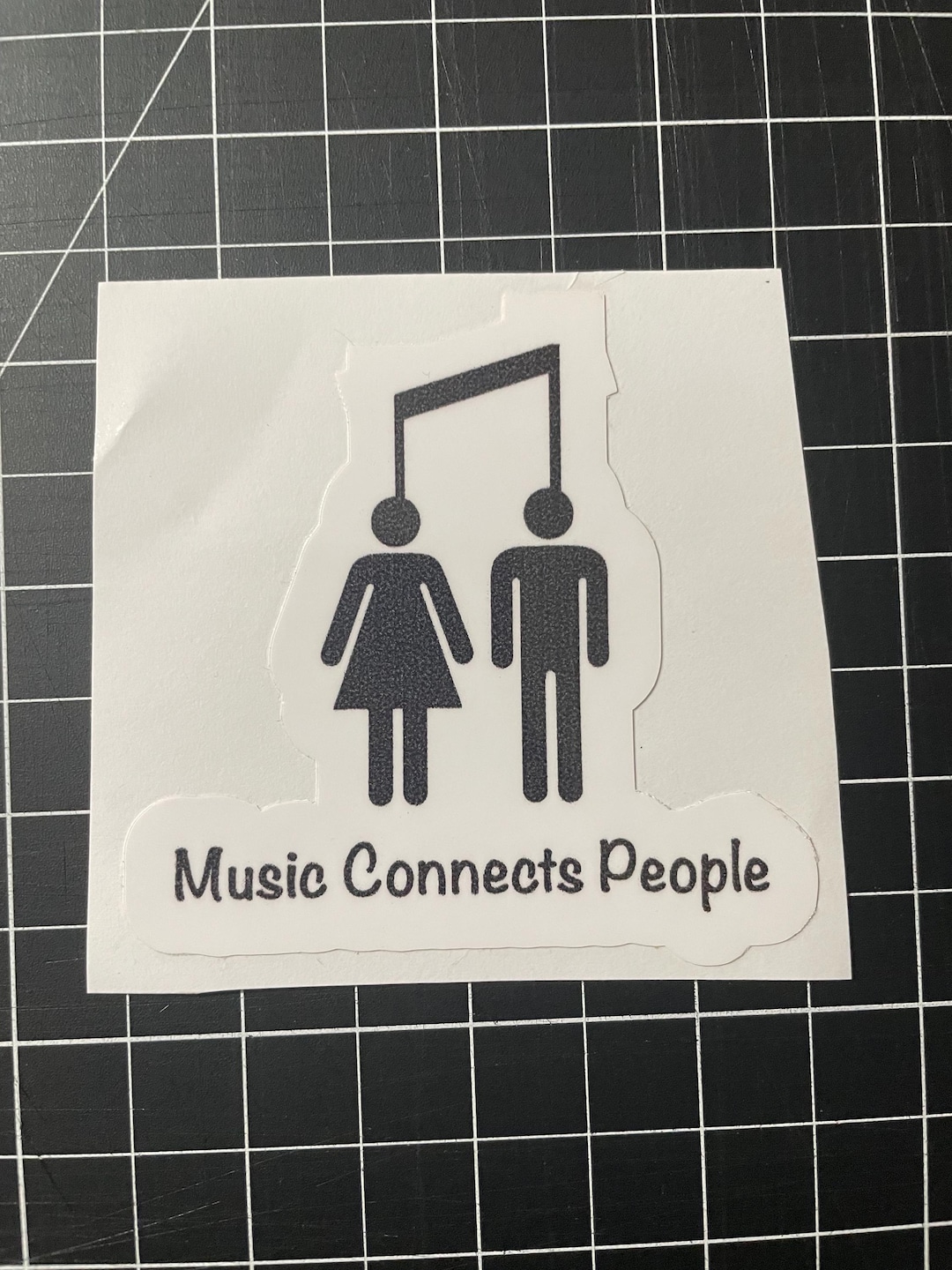 Music Connects People Sticker or Magnet - Etsy