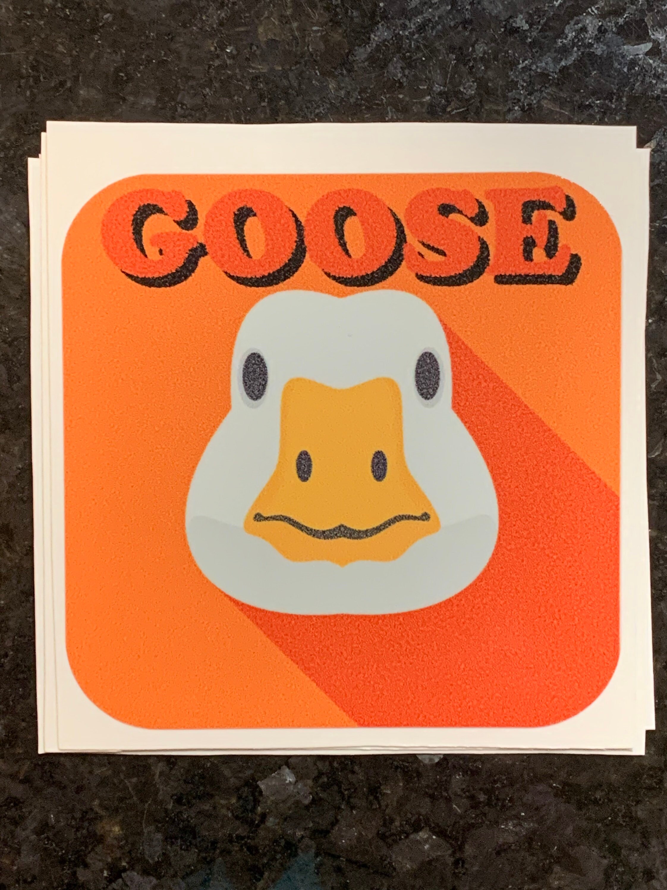 Goosehead Goose Sticker or Magnet | Etsy