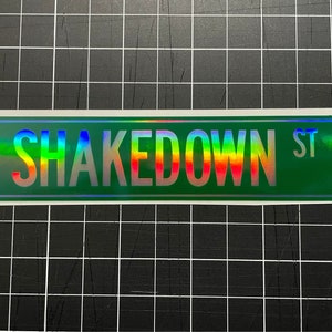 SHAKEDOWN ST Street Sign Sticker or Magnet - Etsy