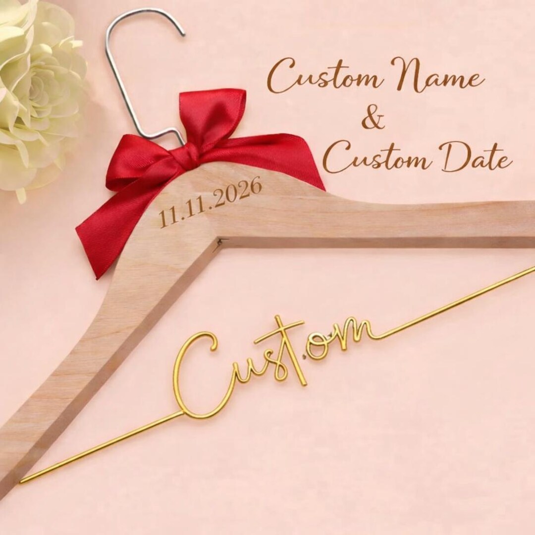 Personalized Prom Hanger 2026 – Custom Name Hanger With Satin Bow ...