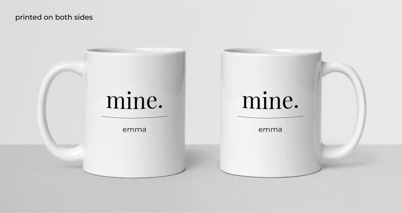 Mine. Mug | Personalized Mug | Romantic Love Quote Mug | Valentine’s ...